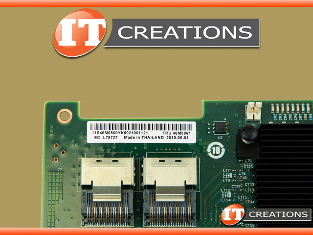 46M0860-NO BRACKET - Used - IBM SERVERAID M1015 ADAPTER 6GB/S 8 PORTS ...