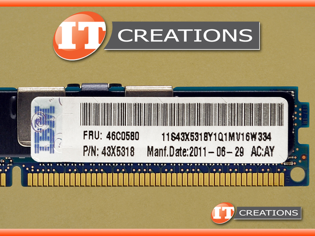 46C0580 IBM 8GB PC3L-10600r DDR3-1333 Registered ECC 2rx4 CL9 240 PIN 1 ...