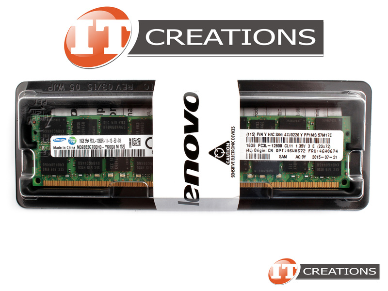 46W0672-RETAIL - Retail - LENOVO / SAMSUNG 16GB PC3L-12800R DDR3-1600 ...