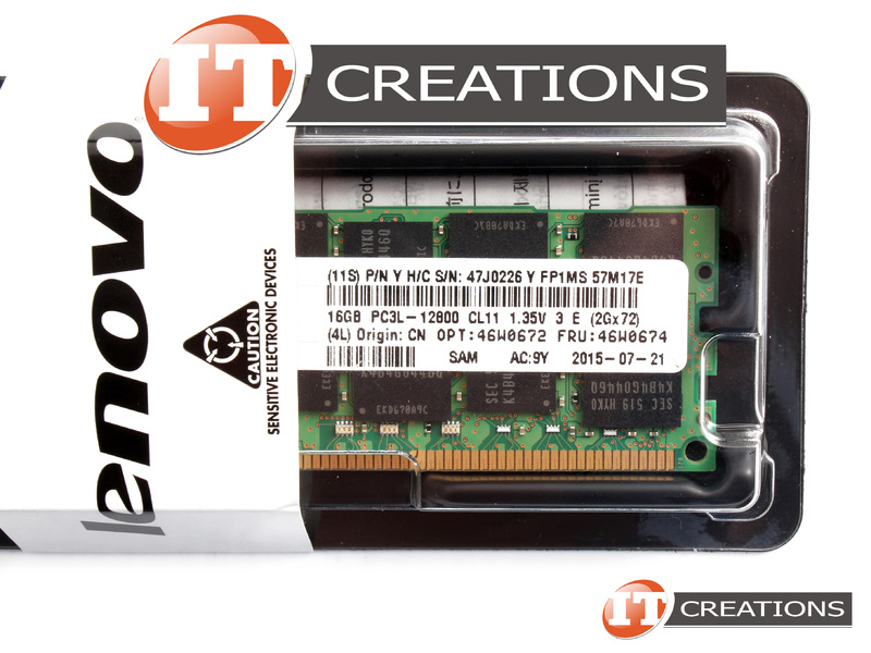 46W0672-RETAIL - Retail - LENOVO / SAMSUNG 16GB PC3L-12800R DDR3-1600 ...