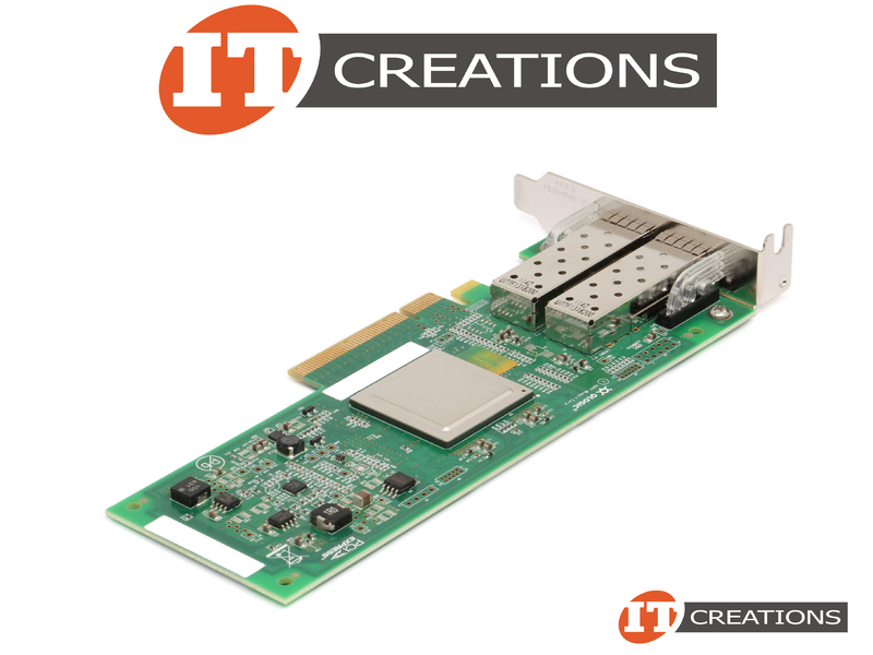 489191-001-LOW P HP QLOGIC QLE2562 HBA 8GB PCI-E X8 DUAL PORT FIBRE ...