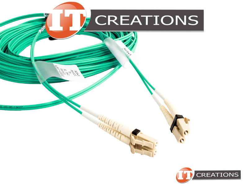 491027-001 HP AQUA OM3 LC MULTIMODE FIBER OPTIC 15M CABLE - 49.2FT ...