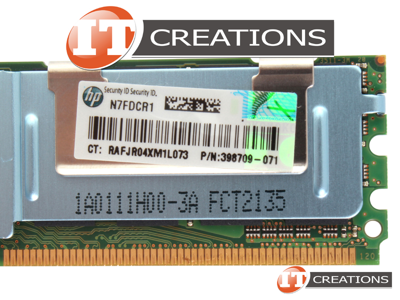 495604-B21 HP / SAMSUNG 8GB PC2-5300F DDR2-667 FULLY BUFFERED ECC 2RX4 CL5 240 PIN 1.8V MEMORY ...