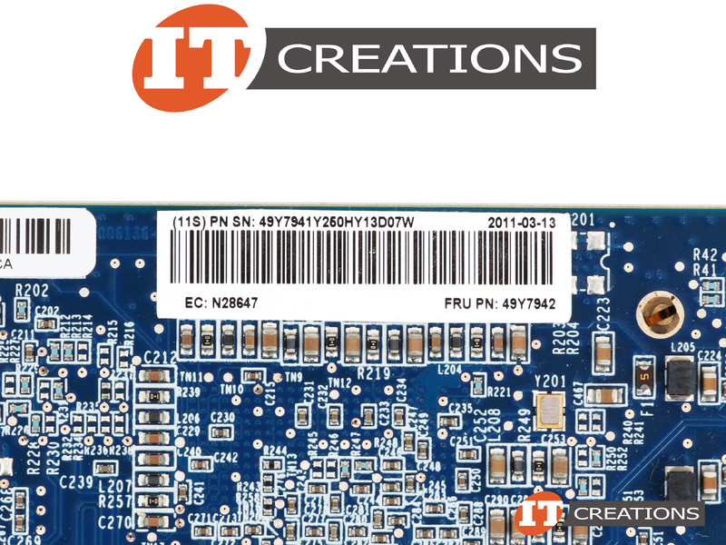 49Y7942 IBM NETWORK INTERFACE CARD ( NIC ) 10GB/S DUAL ETHERNET PCI-E 2 ...
