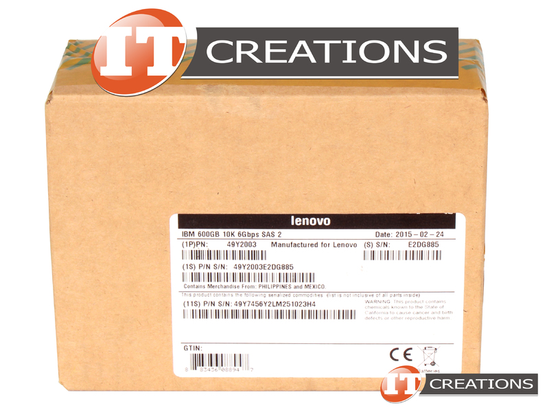 49Y2003-RETAIL - Retail - IBM 600GB 10K RPM SAS 2.5 Inch Small Form ...
