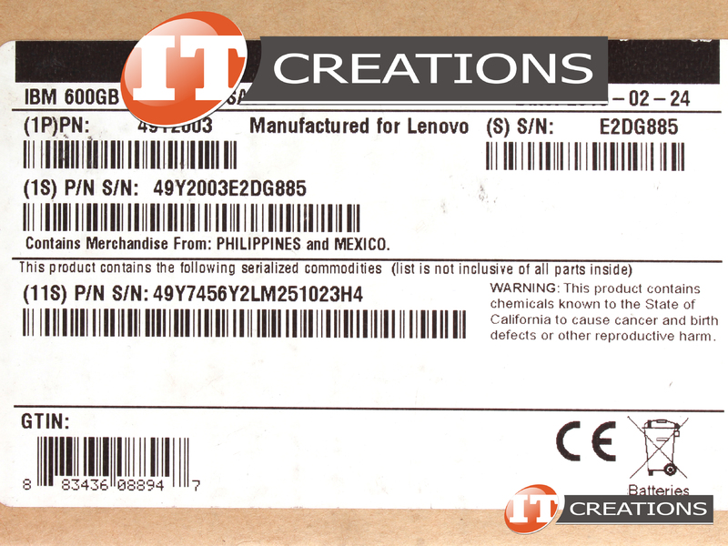 49Y2003-RETAIL - Retail - IBM 600GB 10K RPM SAS 2.5 Inch Small Form ...