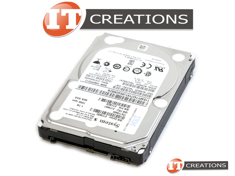 49Y7437 IBM / Seagate 1TB 7.2k RPM SAS 2.5 Inch Small Form Factor SFF ...