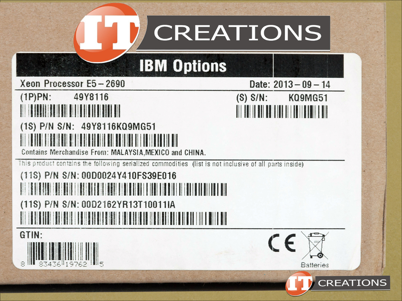 49Y8116-RETAIL - Retail - IBM CPU KIT INTEL XEON 8 CORE PROCESSOR E5 ...