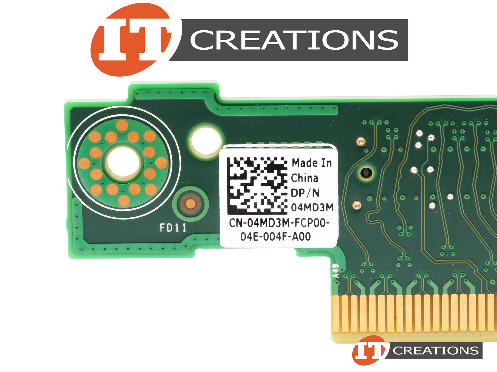 4MD3M DELL PCIE NVME Riser Board For DELL EMC Poweredge Xe2420 PCI-E ...