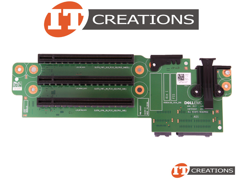 4PKTC DELL 2X8 1x16 Center Riser Board For DELL EMC Poweredge R740 ...