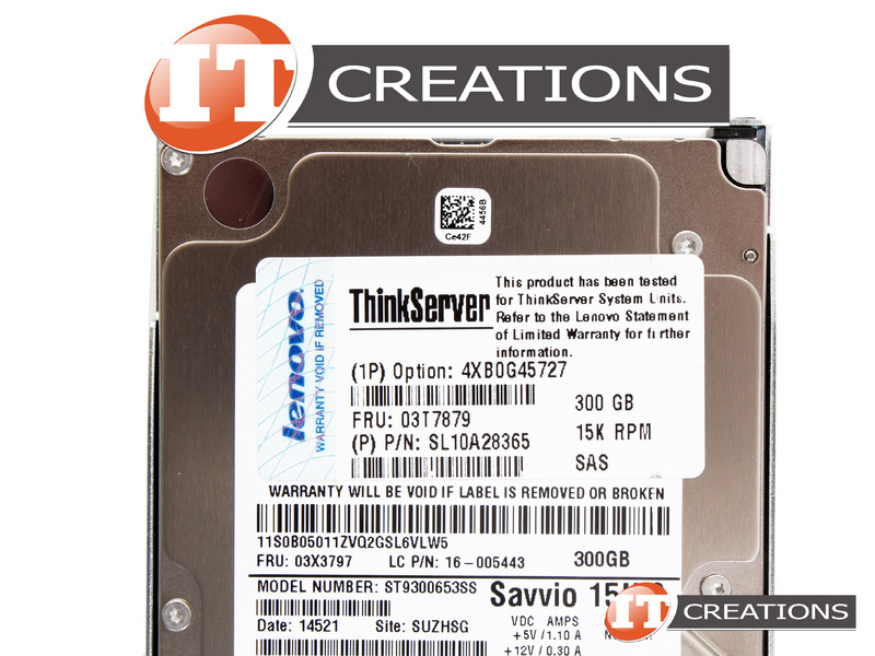 4XB0G45727 - Refurbished - LENOVO 300GB 15K RPM SAS 2.5 INCH SMALL FORM ...