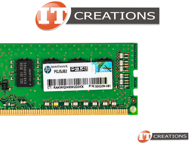 501540-001 - Refurbished - HP / SAMSUNG 2GB PC3-10600E DDR3-1333 UNBUFFERED ECC 2RX8 CL9 240 PIN ...