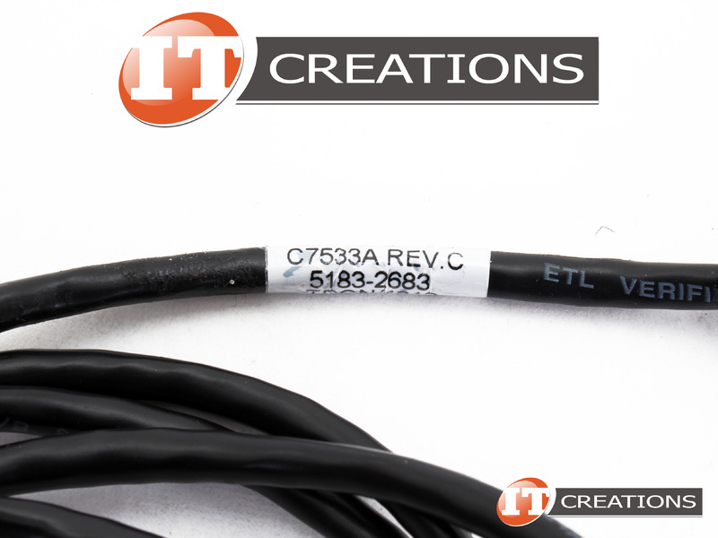 5183-2683 HP Black CAT 5E Rj45 Ethernet 1.2m Cable 4FT Male RJ-45 Cat5e ...