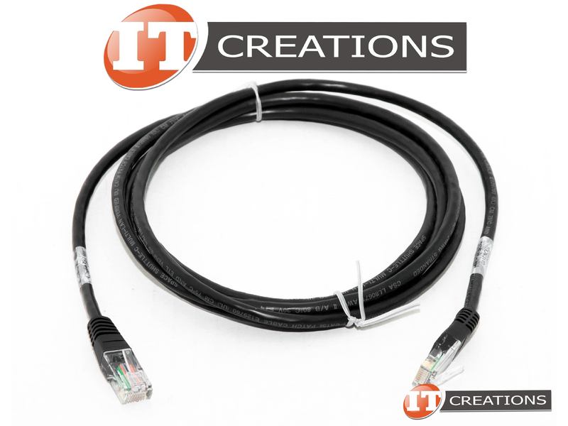 5183-2685 HP BLACK CAT 5E RJ45 ETHERNET M / M 7FT CABLE - 7 FT MALE RJ ...