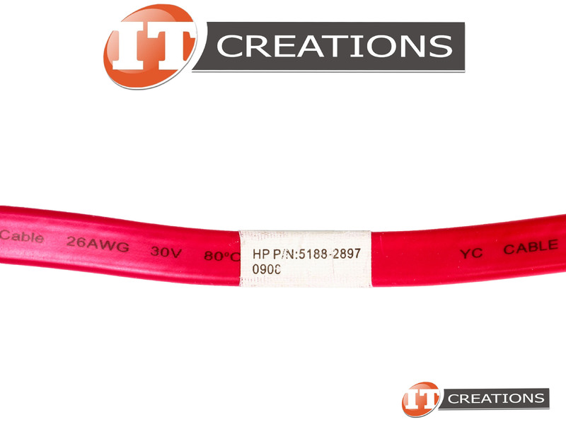 5188-2897 HP RED FLAT SATA DATA CABLE - 6.5 INCH