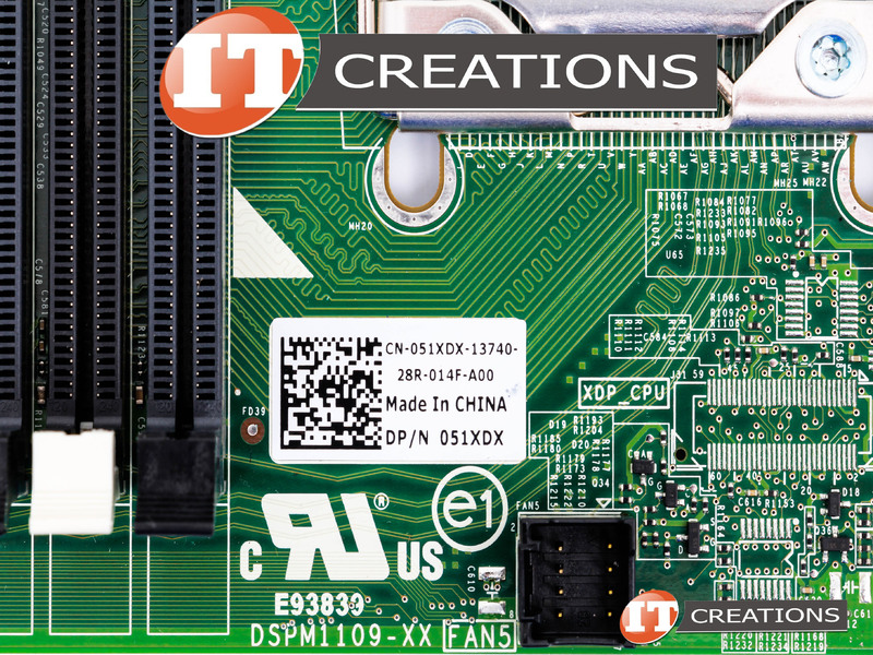 51XDX DELL MOTHERBOARD FOR DELL POWEREDGE R520 - ( 2 ) DUAL CPU SOCKET ...