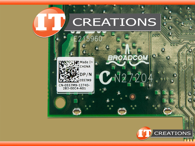 557M9-HIGH P DELL / BROADCOM 5720 DUAL PORT 1GBE PCI-E 2.0 X1 5GT/S 10 ...