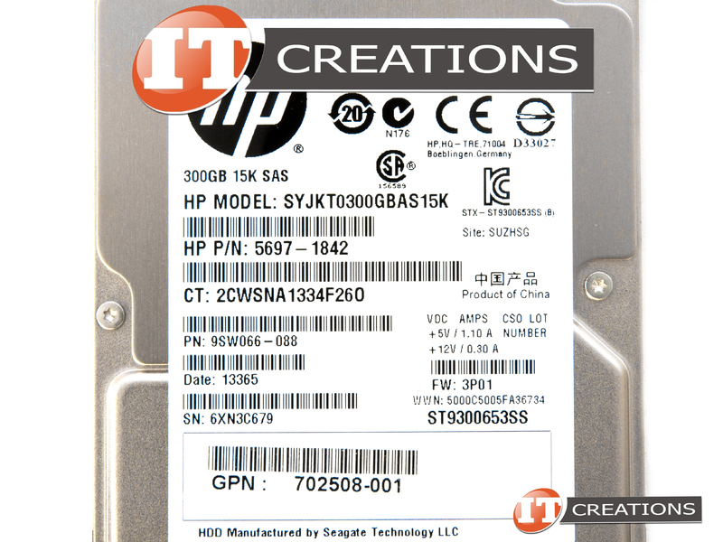 5697-1842 - Refurbished - HP / Seagate 300GB 15K RPM SAS 2.5 Inch Small ...
