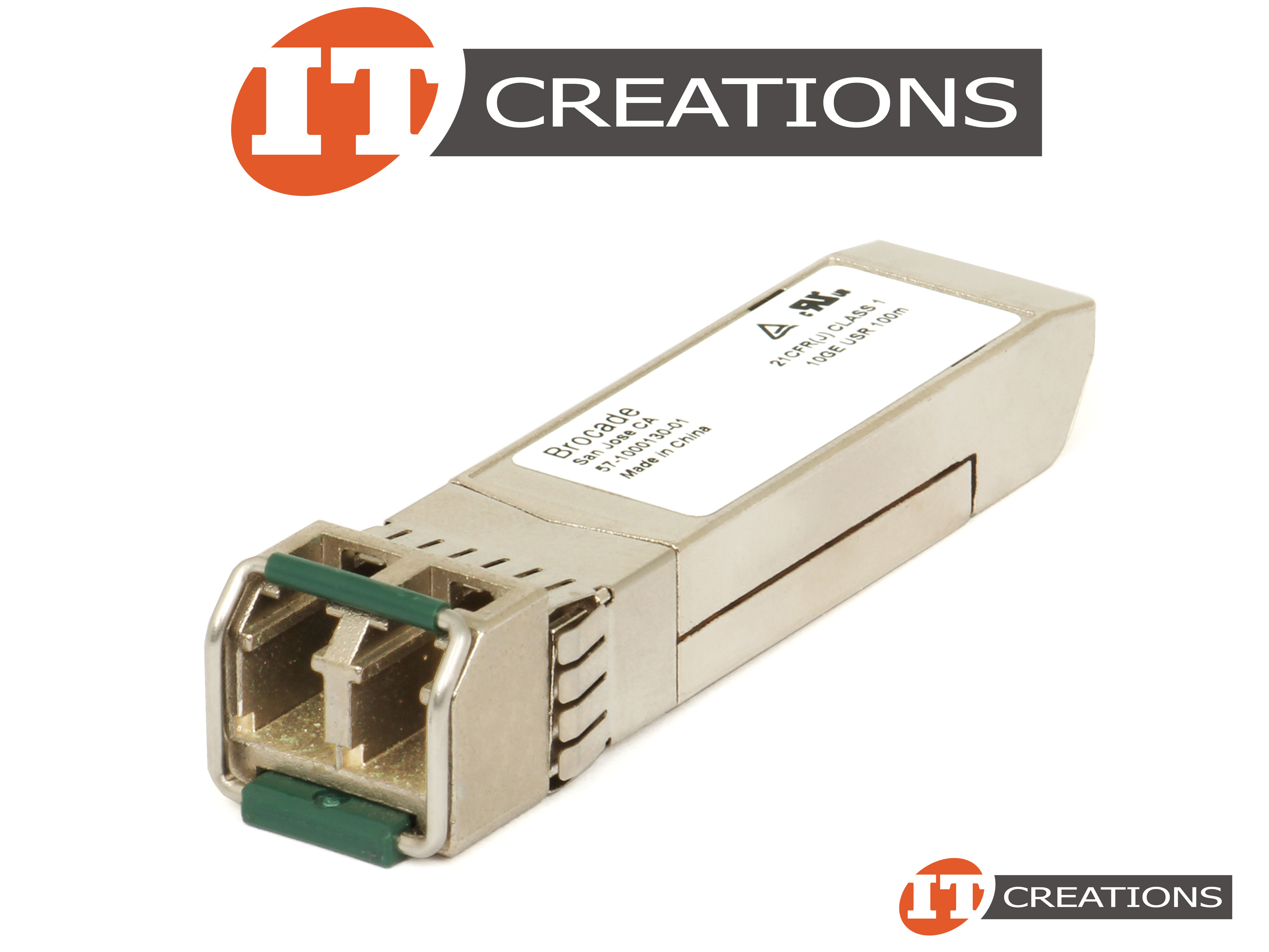 57-1000130-01 Brocade 10gbe USR 100m MMF LC Sfp+ Transceiver 10ge / 10gb/s Ethernet Ultra Short ...