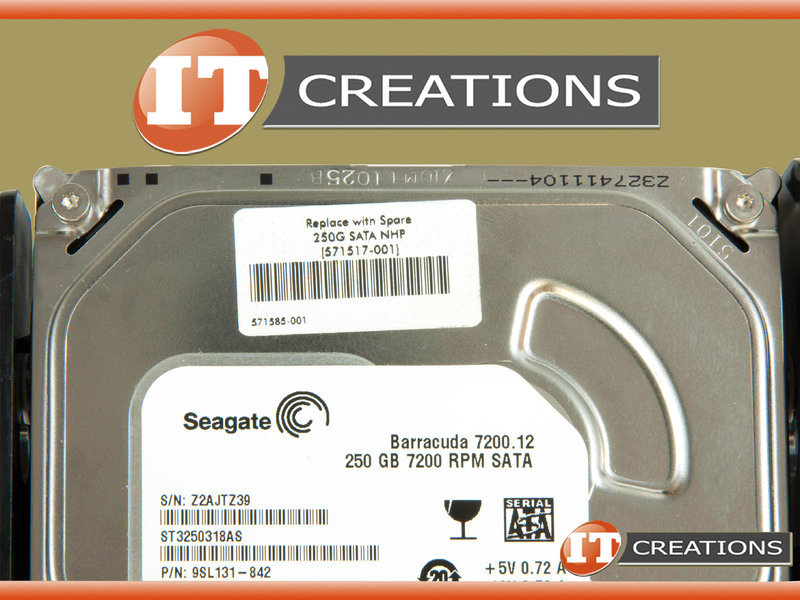571232-B21 - Refurbished - HP / SEAGATE 250GB 7.2K RPM SATA 3.5 INCH ...