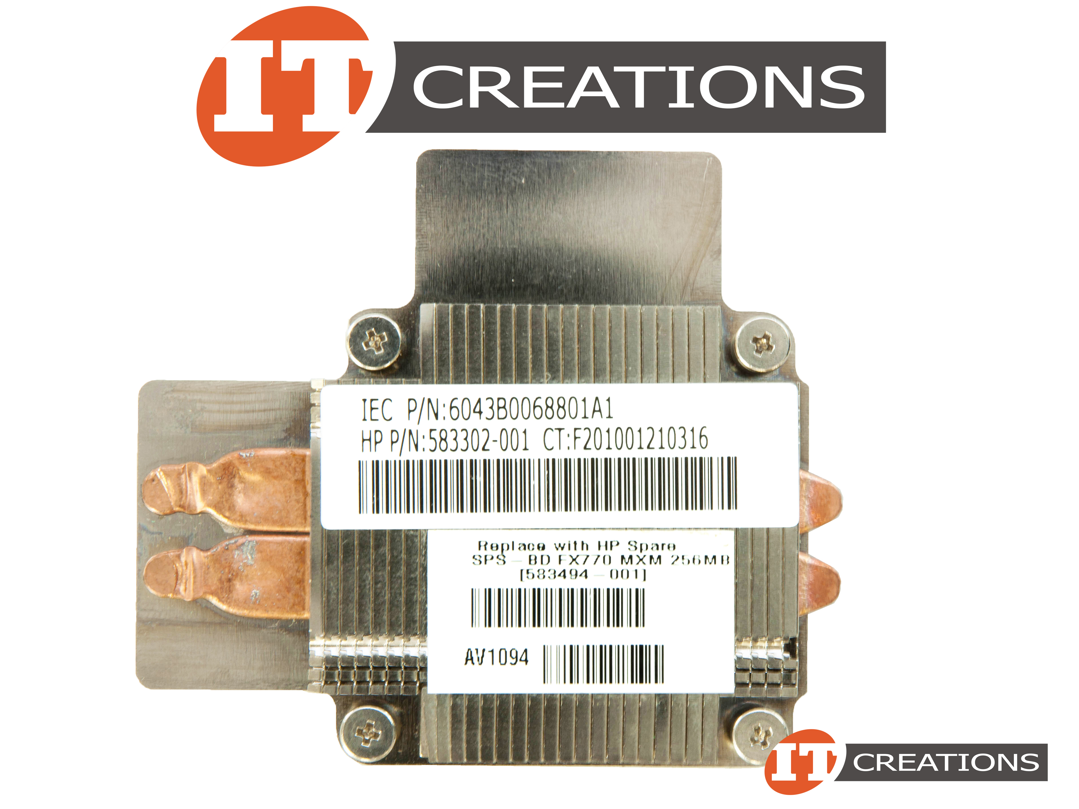 583302-001 HP HEATSINK FOR NVIDIA QUADRO FX770 MXM