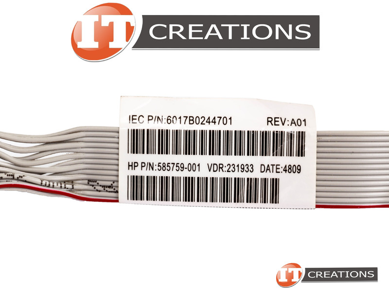 587382-001 HP REAR BACKPLANE SIGNAL RIBBON CABLE FOR HP X1600 NETWORK ...