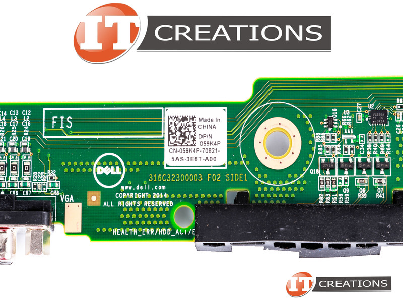 59K4P DELL FRONT CONTROL PANEL FOR DELL POWEREGE R220 / DL1000 BACKUP ...