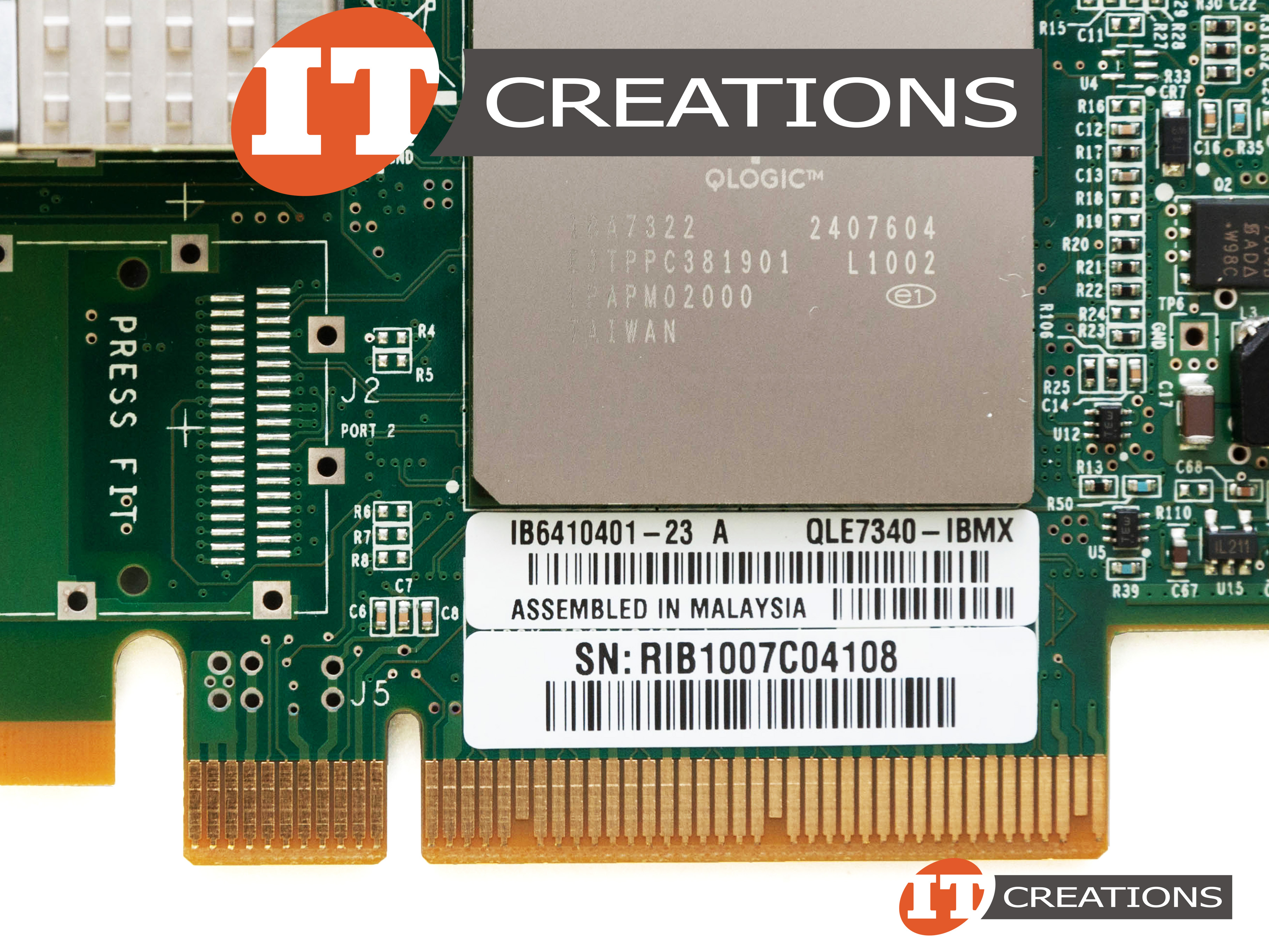 59Y1890-NO BRACKET IBM / QLOGIC QLE7340 HCA QDR 40GB IB SINGLE PORT ...