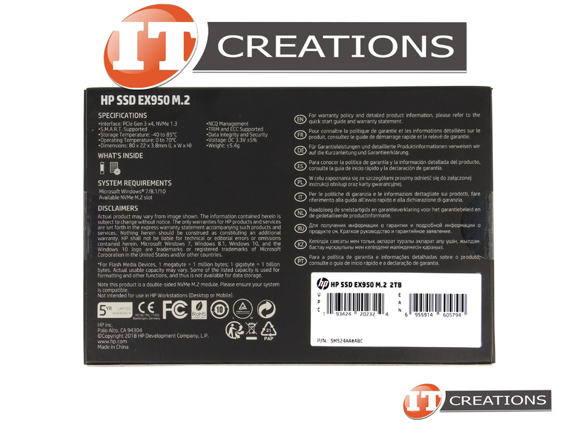 5MS24AA#ABC-RETAIL - Retail - HP 2TB PCIE Gen3 X4 NVME 1.3 M.2 2280 SSD ...