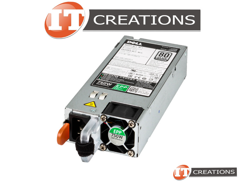 5RHVV DELL Power Supply 750w Input 100-240v 50-60hz 10-5A 80 Plus ...