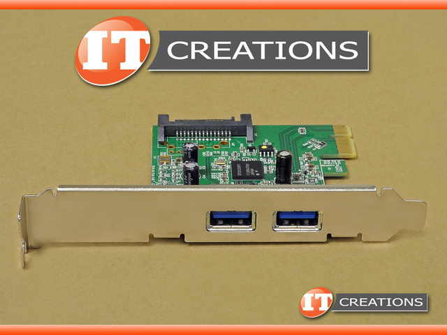 607782-001 HP USB Card Dual USB Port Superspeed 3.0 PCI-E 2.0 X1 5gb/s ...