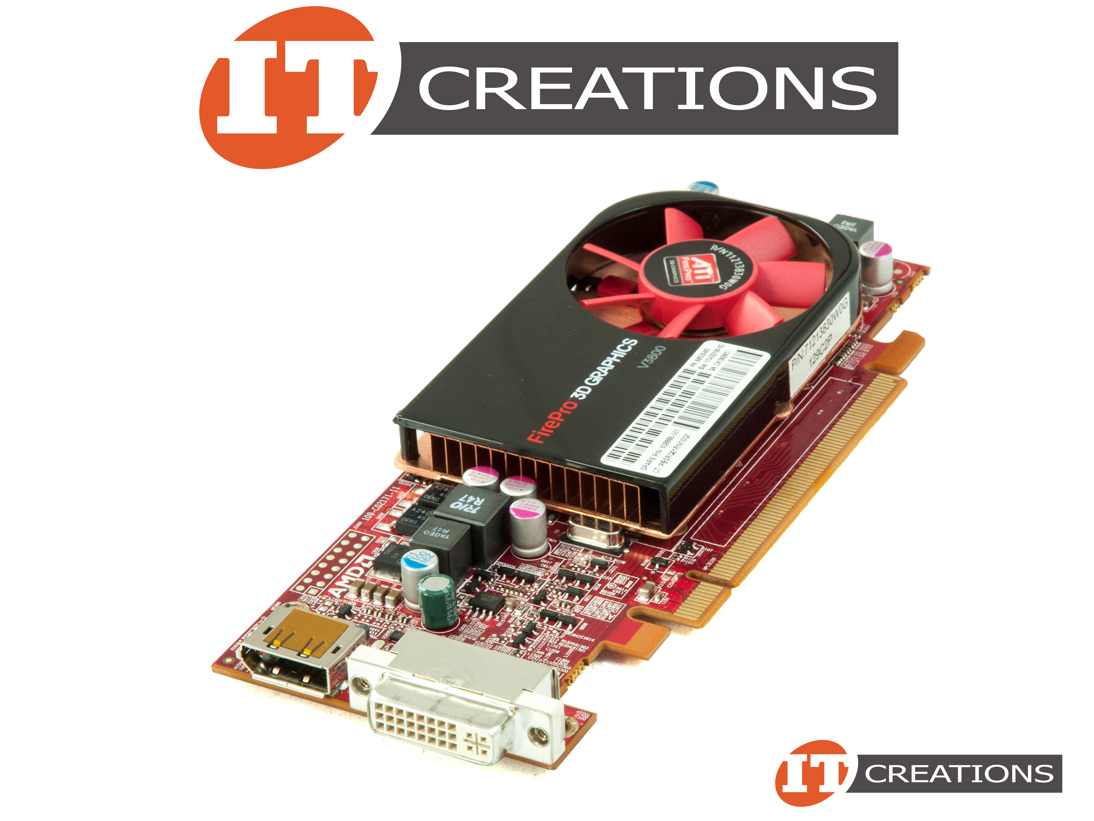 608886-001-NO BRKT - Refurbished - HP AMD ATI Firepro V3800 Graphics ...