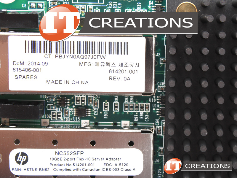 615406-001-HIGH P HP / HPE Nc552sfp 10gbe Dual Port Sfp+ PCI-E 2.0 X8 ...