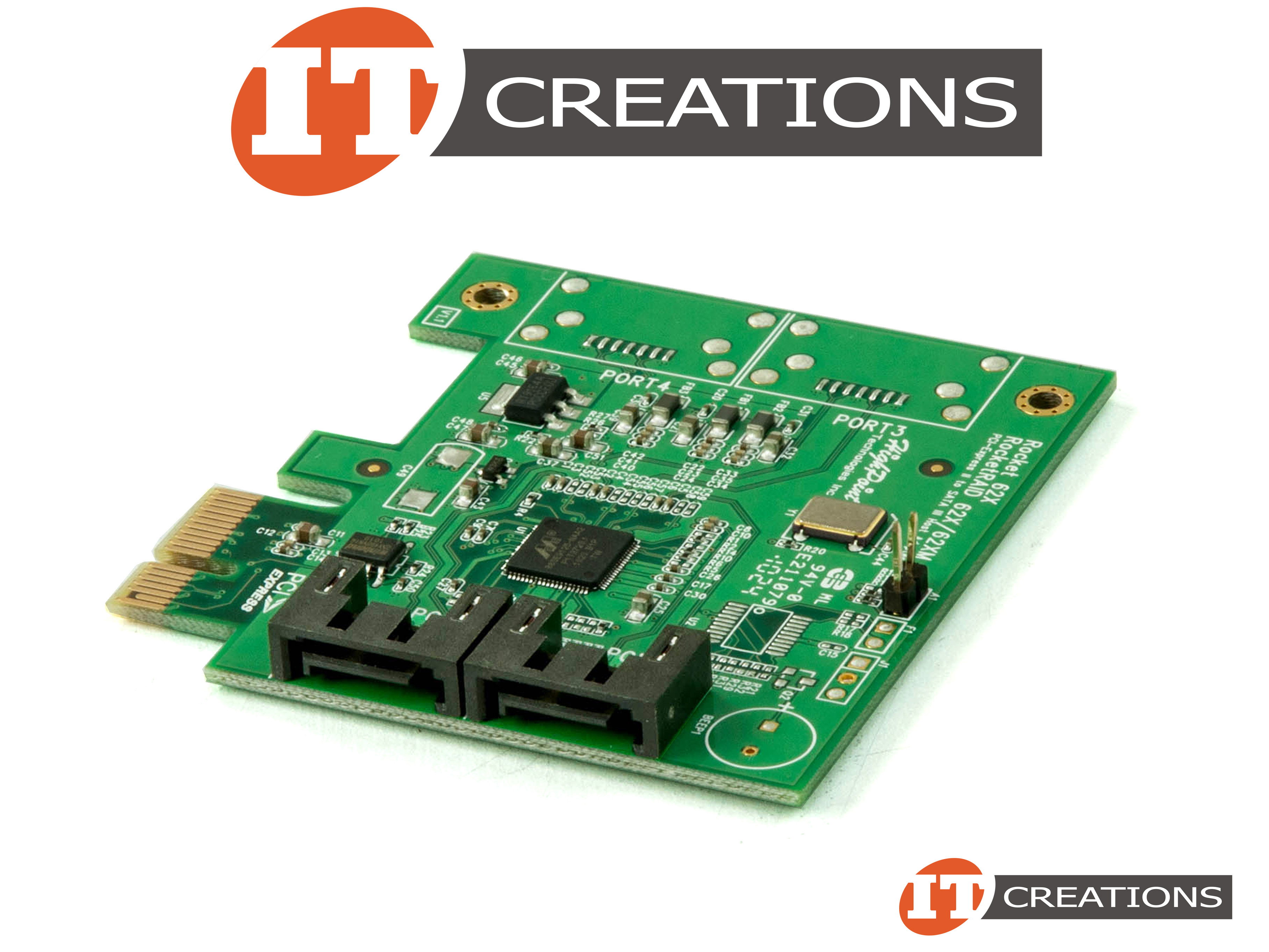 620WDA-NO BRACKET Highpoint Rocket 620 SATA III Raid Controller PCI-E 2.0 X1 6gb/s Sata3 Raid ...