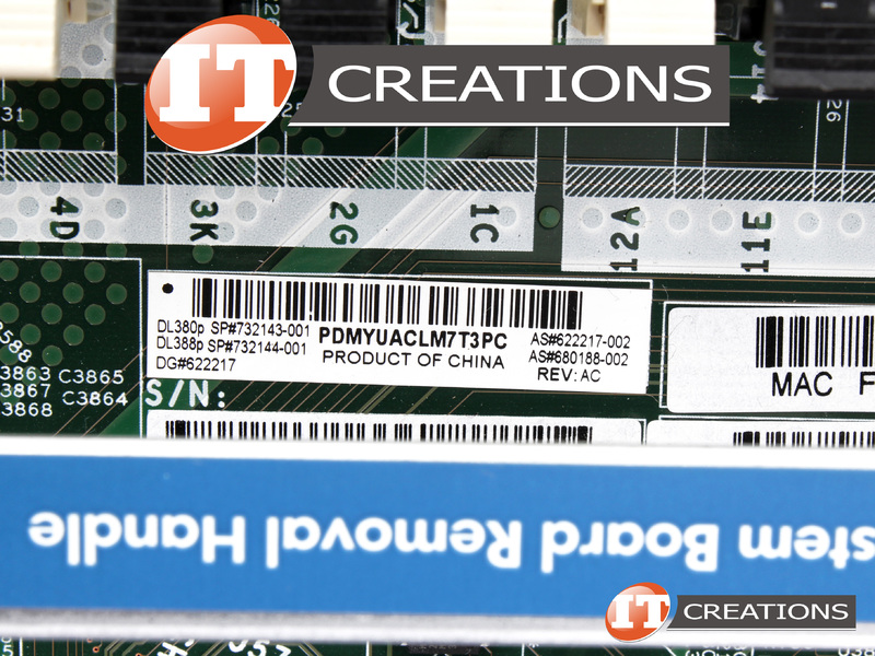 622217-00A-NO CAGE HP MOTHERBOARD FOR HP PROLIANT DL380P G8 / DL380Z G8 ...