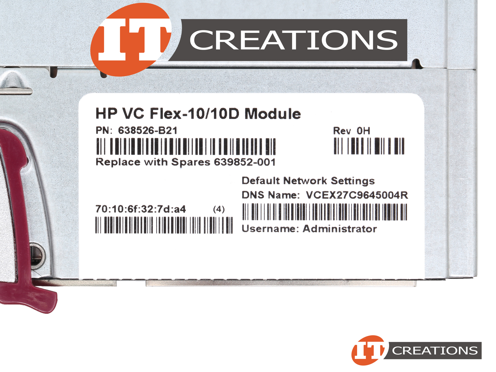 639852-001 HP BLC VIRTUAL CONNECT VC FLEX-10/10D MODULE FOR HP ...