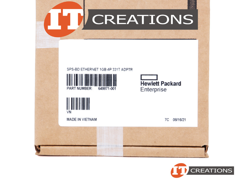 647592-001-RETAIL - Retail - HP / HPE 331t Adapter 1gbase-T Quad Port ...