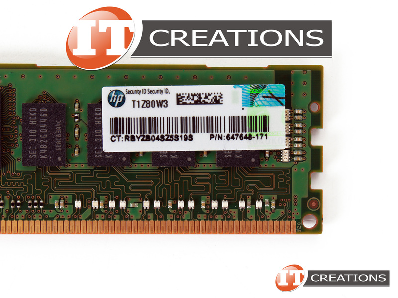 647873-B21 HP / SAMSUNG 4GB PC3-12800R DDR3-1600 REGISTERED ECC 1RX4 CL11 240 PIN 1.5V MEMORY MODULE