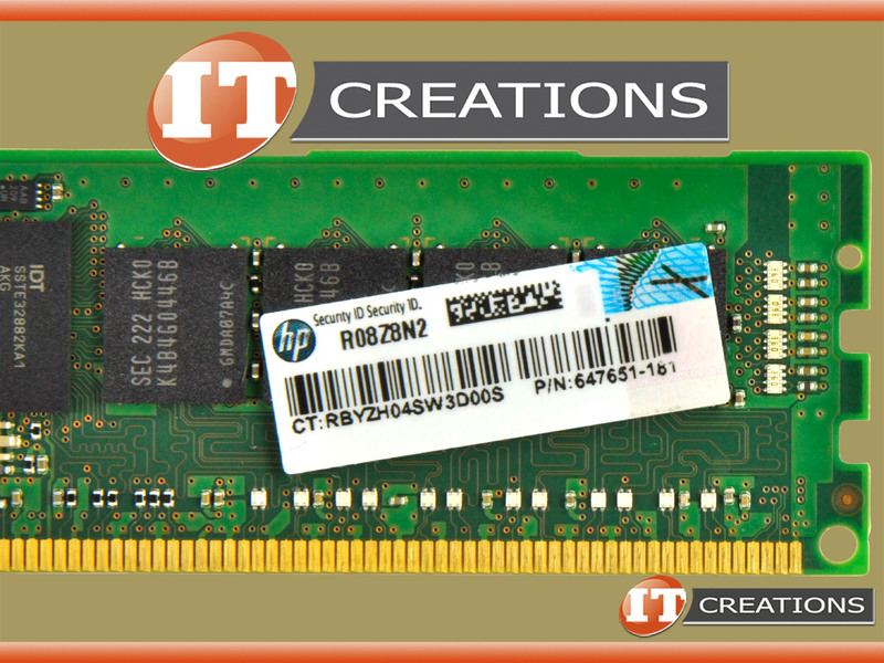 647879-B21 HP / SK HYNIX 8GB PC3-12800R DDR3-1600 REGISTERED ECC 1RX4 CL11 240 PIN 1.5V MEMORY ...