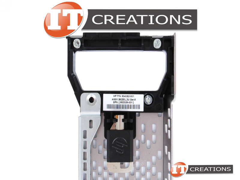 654582-001 - New - HP SECURITY BEZEL ASSEMBLY 2U FOR HP PROLIANT DL380E ...