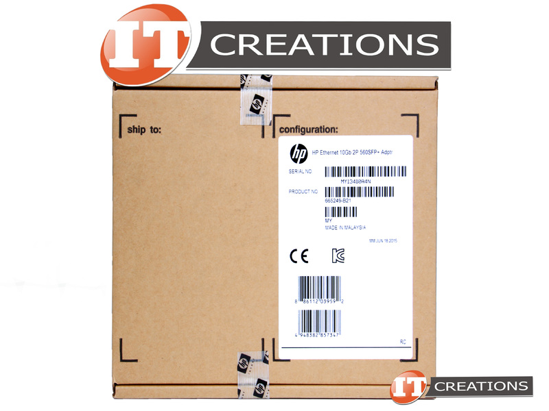 665249-B21-RETAIL - Retail - HP 560sfp+ 10gbe 2P PCI-E 2.0 X8 Ethernet ...
