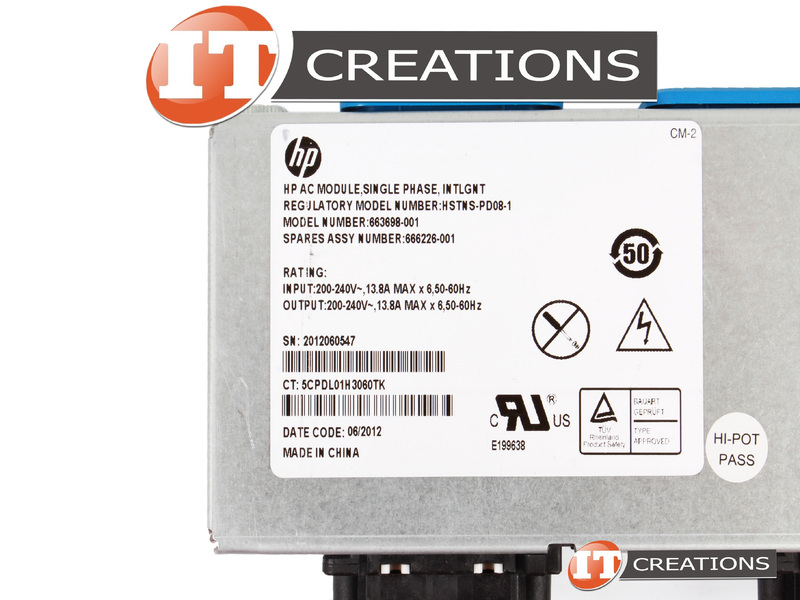 666226-001 HP AC INTELLIGENT CONTROLLER MODULE 200-240V 13.8A FOR HP ...