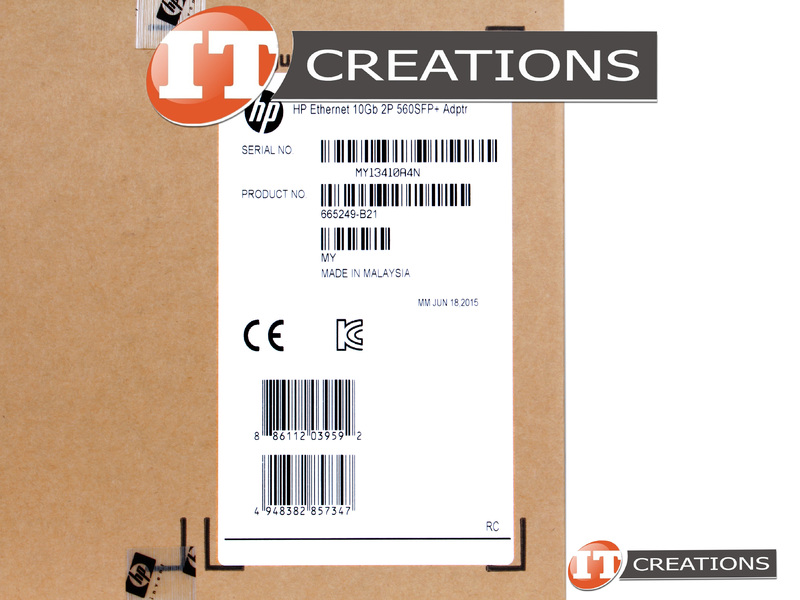 669279-001-RETAIL - Retail - HP 560sfp+ 10gbe 2P PCI-E 2.0 X8 Ethernet ...