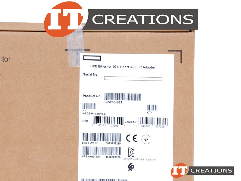 669280-001-RETAIL - Retail - HP 366FLR 1GBE 4 PORT 10 / 100 / 1000BASE ...