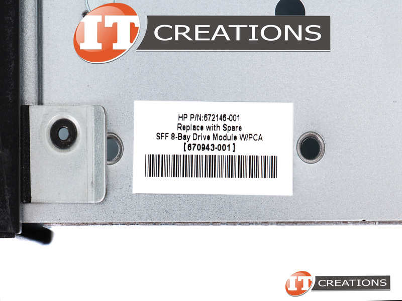 670943-001 HP HARD DRIVE CAGE 2.5 INCH SFF 8 BAY WITH BACKPLANE AND ...