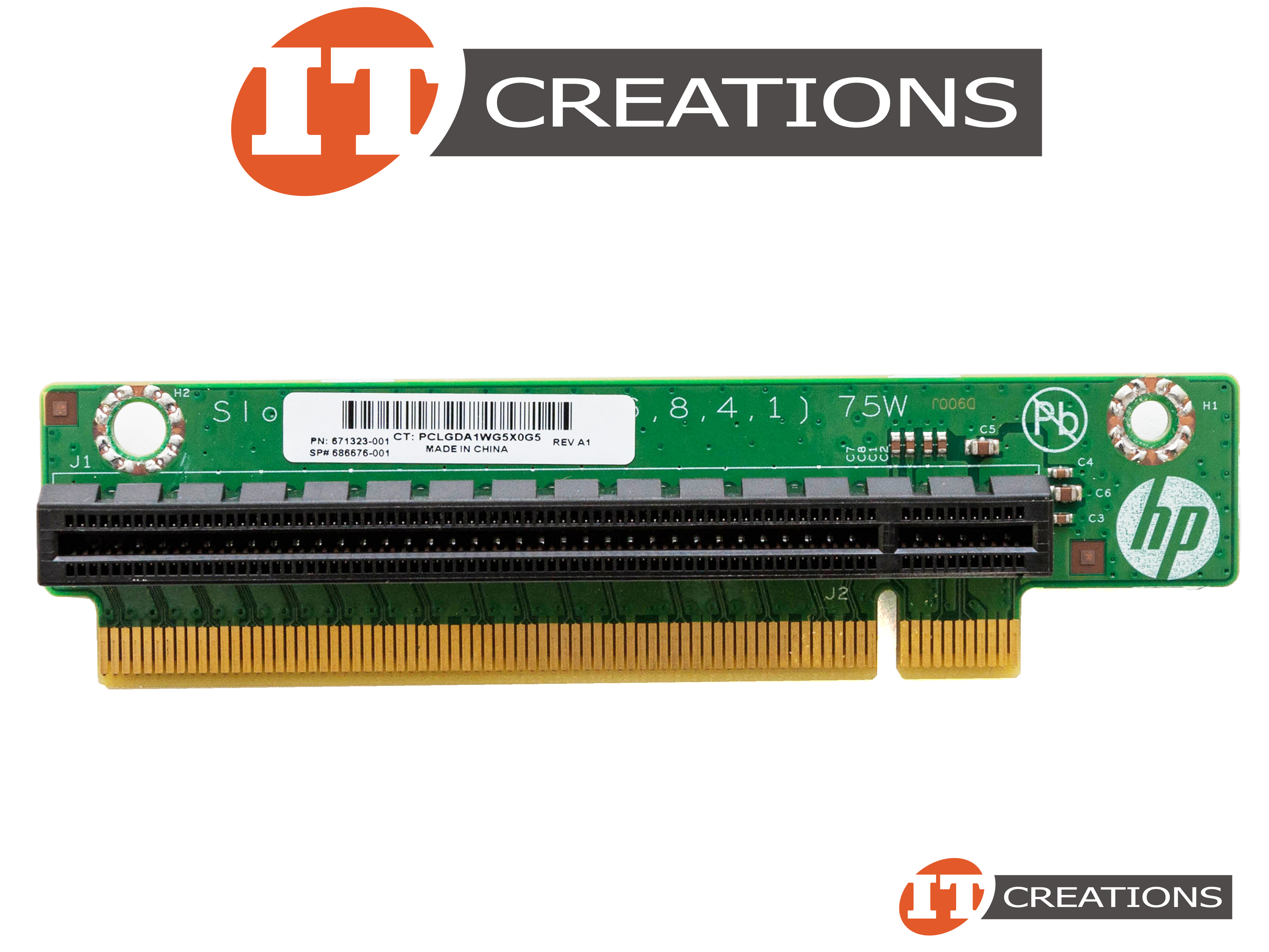 671323-001 HP RISER CARD 2 PCI-E X16 FOR HP PROLIANT DL320E G8 - ( 1 ...