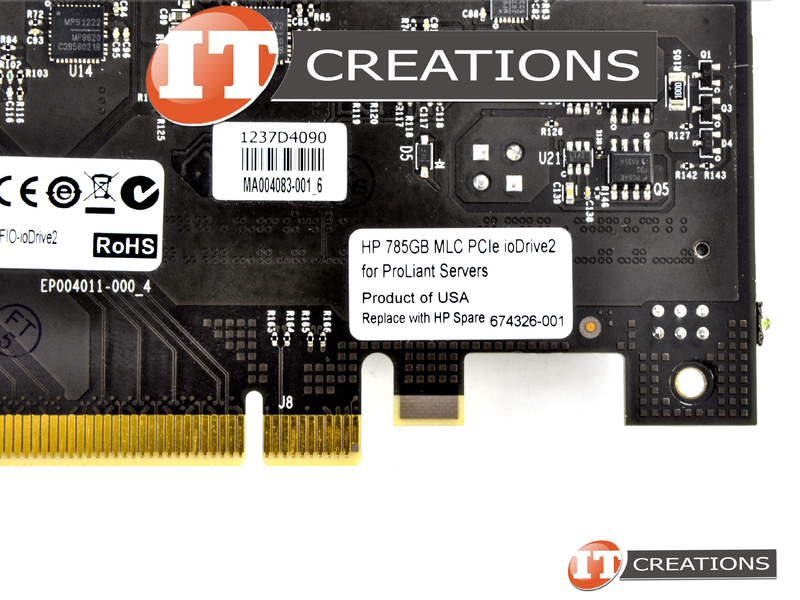674326-001-LOW-P HP IODRIVEII 785GB G2 SOLID STATE DRIVE ( SSD ) IO ...