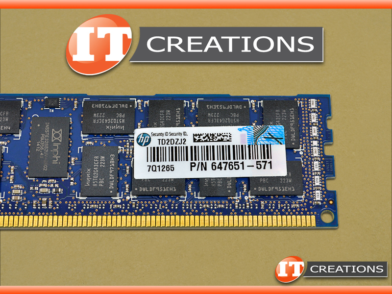 682414-001 HP / SK HYNIX 8GB PC3-12800R DDR3-1600 REGISTERED ECC 2RX4 CL11 240 PIN 1.5V MEMORY ...