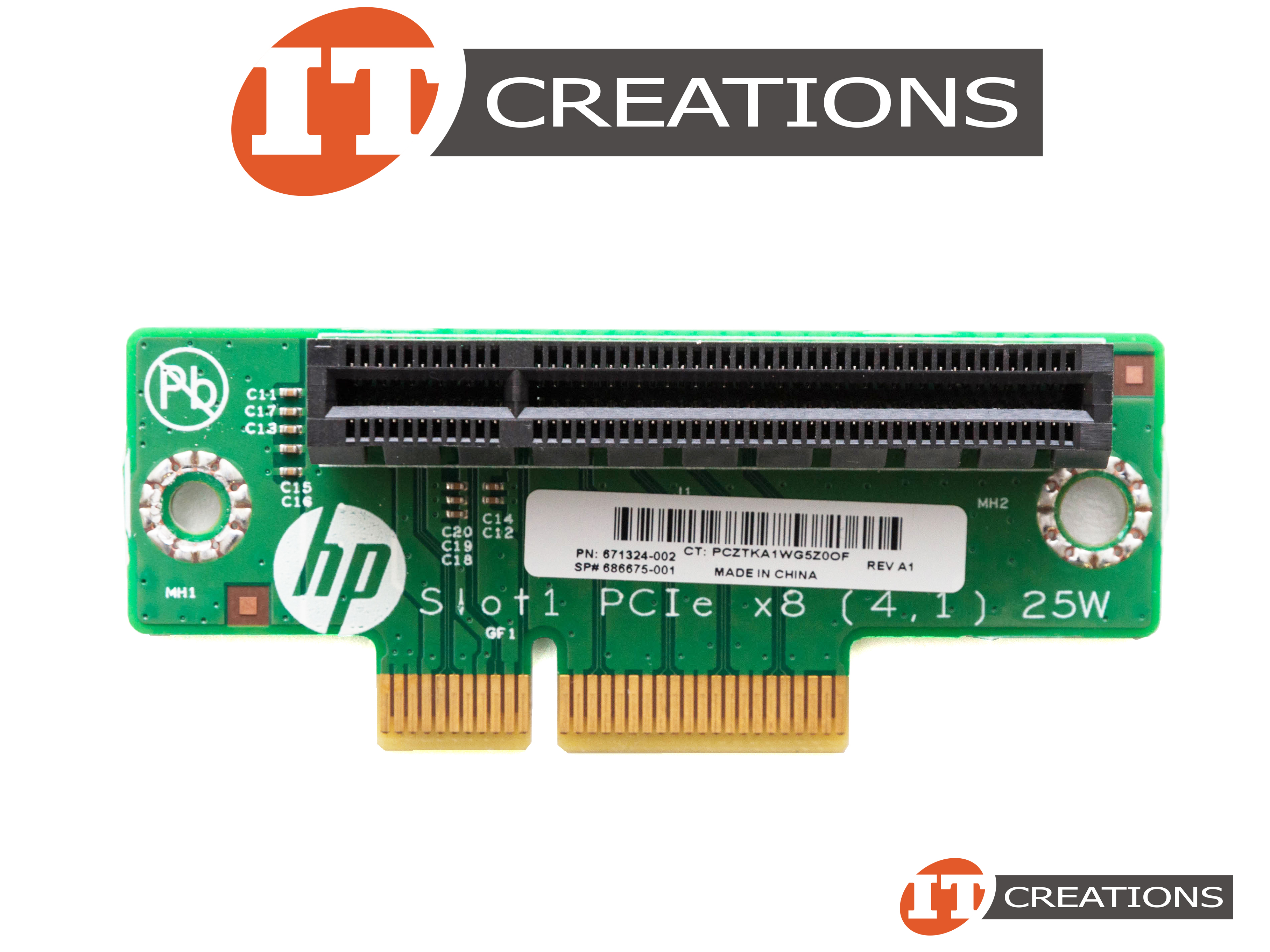 686675-001 HP Riser Card 1 PCI-E- X4 For HP Proliant Dl320e G8 -- ( 1 ...