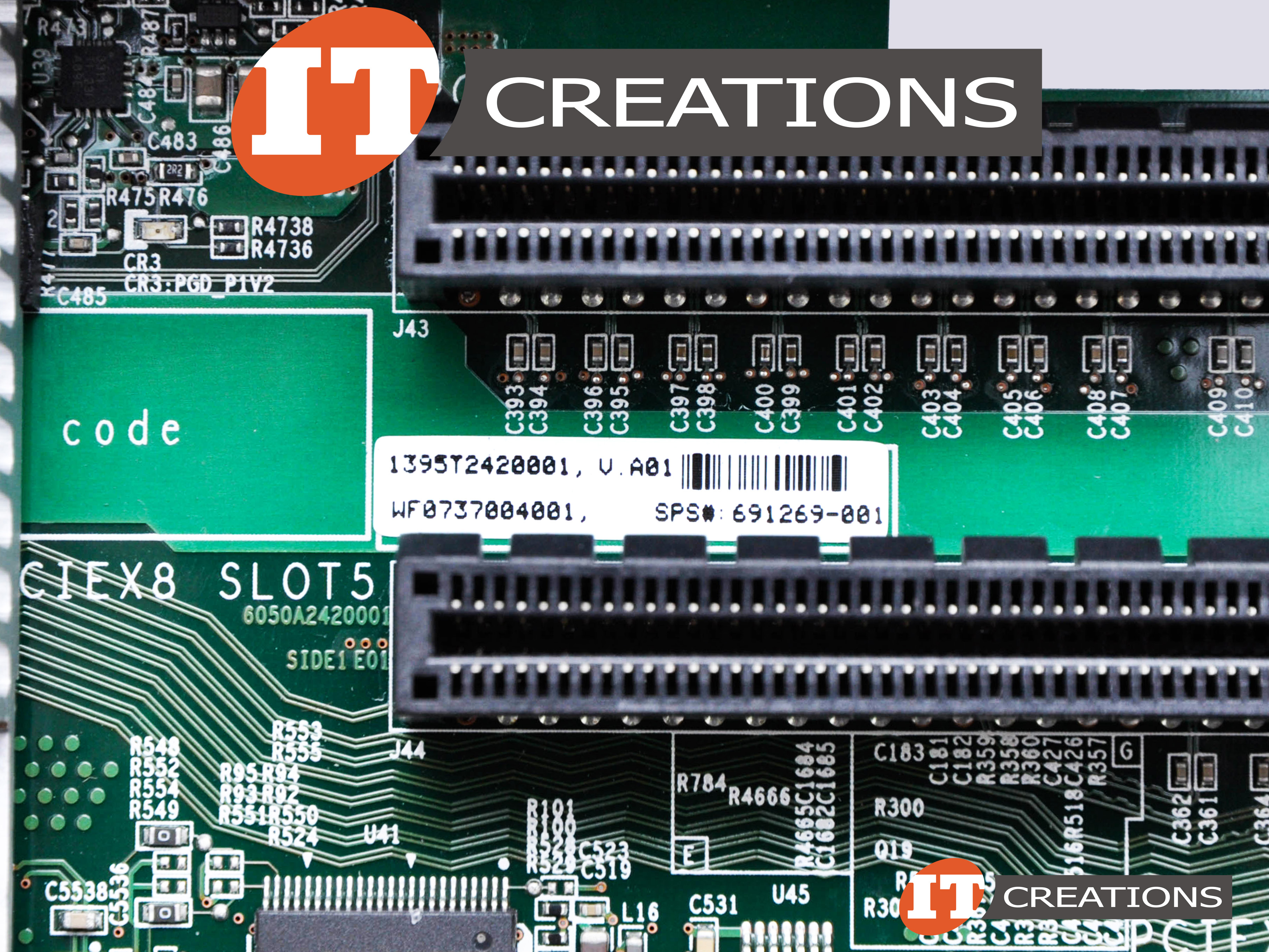 691269-001 HP SECONDARY RISER CAGE AND PCA BOARD ASSEMBLY FOR HP ...